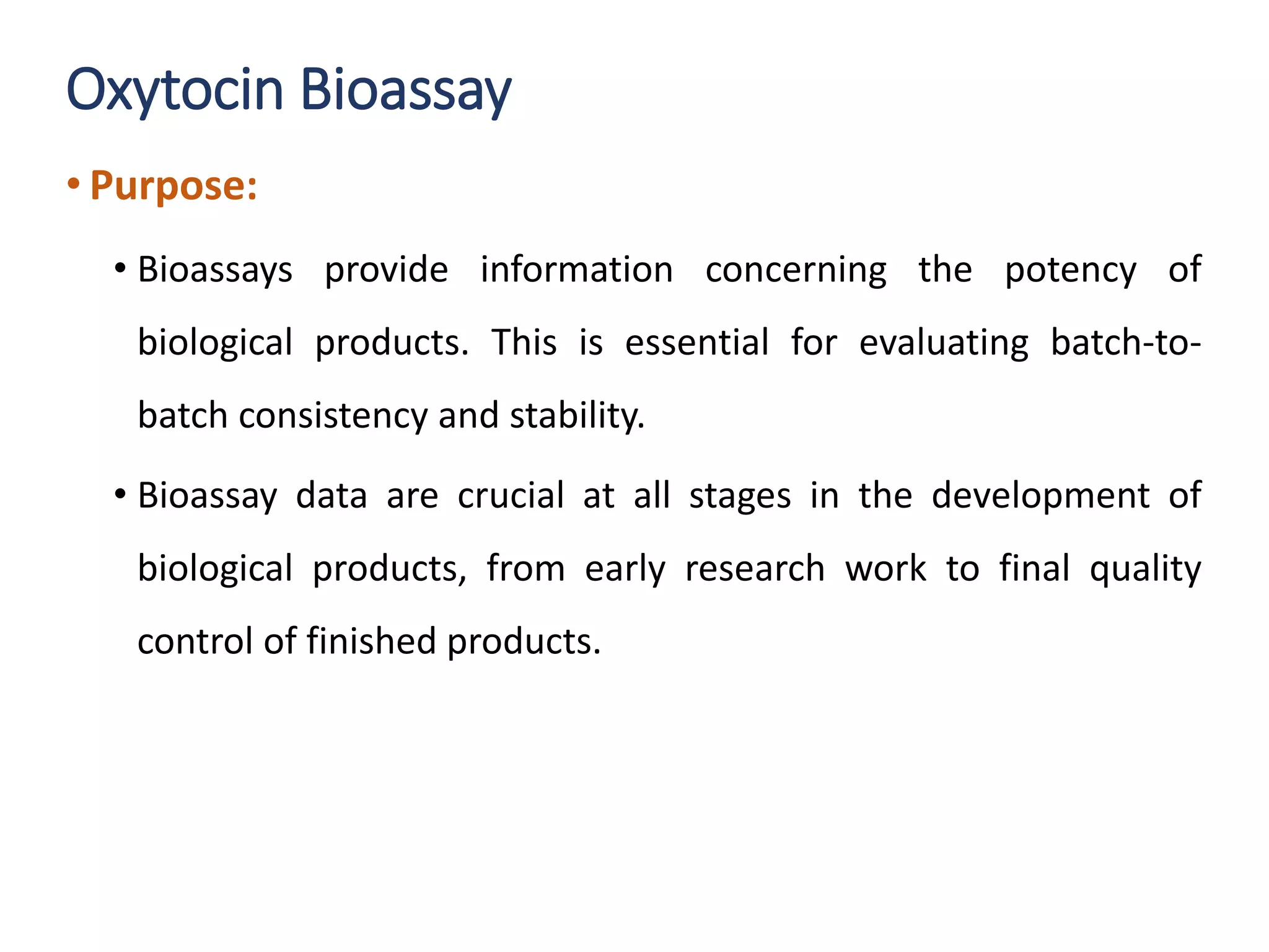 Oxytocin bioassay | PPTX