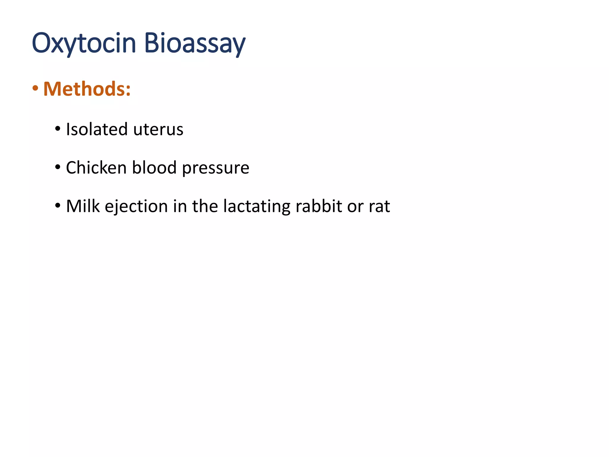Oxytocin Bioassay Ppt
