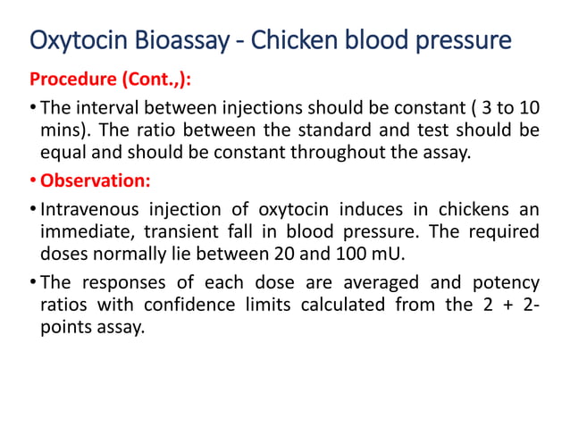Oxytocin Bioassay Ppt