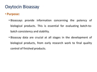 Oxytocin bioassay | PPTX