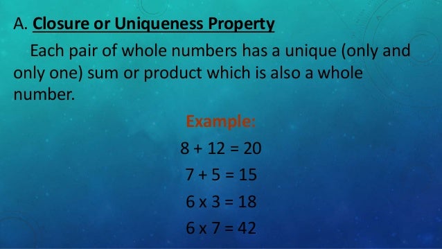 WHOLE NUMBERS POST 3 WHOLE NUMBERS POST 3