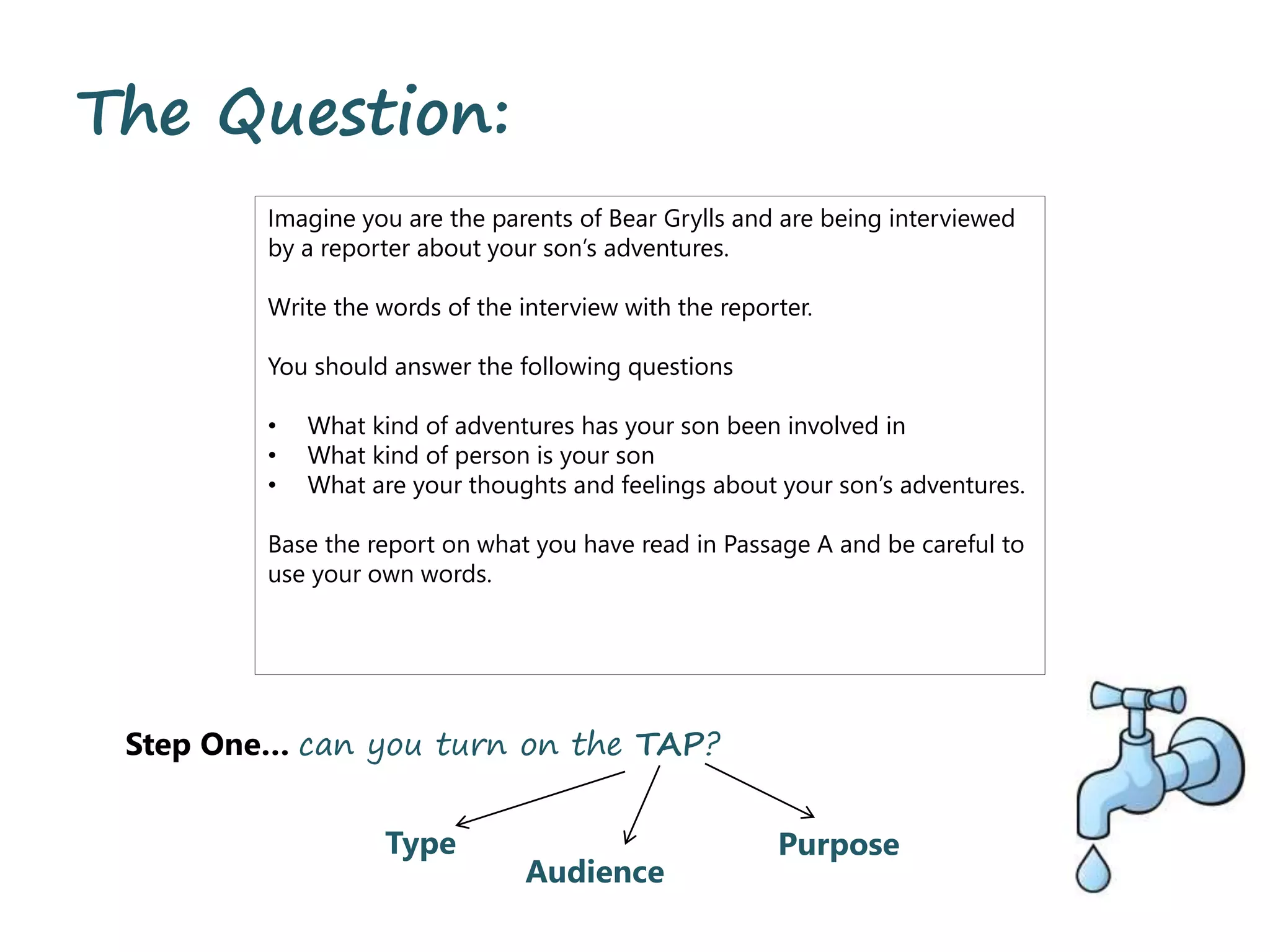L4 (qu1 empathetic interview) iGCSE summer 2014 | PPTX