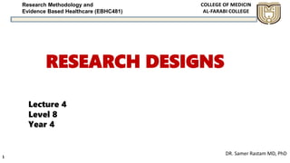 L4 rm research designs | PPTX