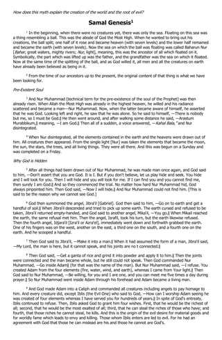 L4 samal genesis | DOCX | Christianity | Religion & Spirituality