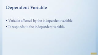 TYPES OF VARIABLES | PPT