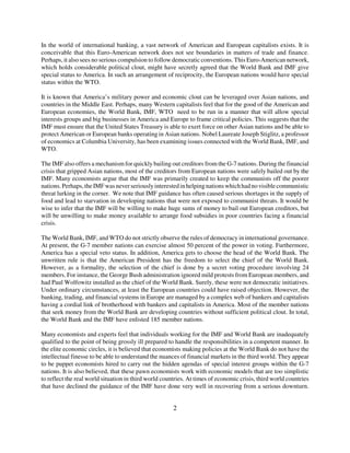 WORLD BANK, IMF, WTO, AND FARM SUBSIDIES | PDF