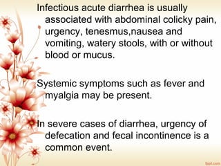 L 5. approach to diarhea | PPT