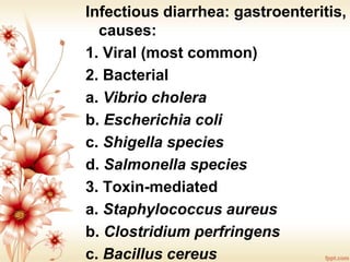 L 5. approach to diarhea | PPT
