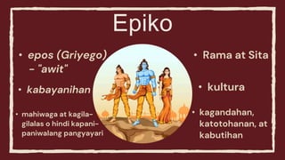 Epiko - Filipino 9 | PPTX