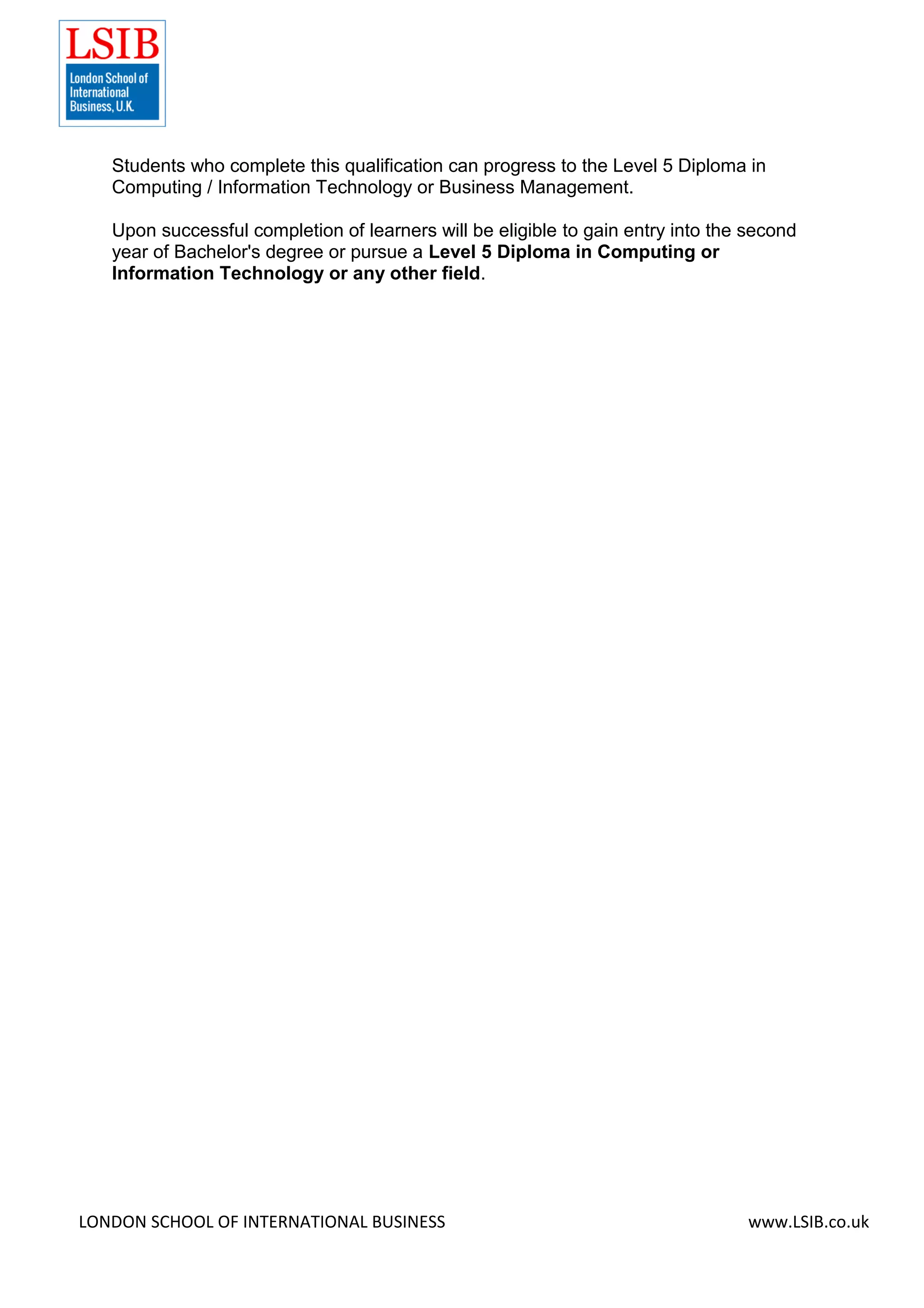 ATHE Level 5 Diploma in Computing (120 Credit) | PDF