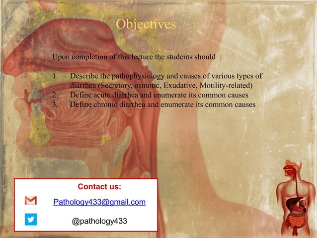 Diarrheal Disease and it's mechanism in Humans | PPT