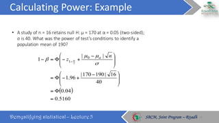P value, Power, Type 1 and 2 errors | PDF