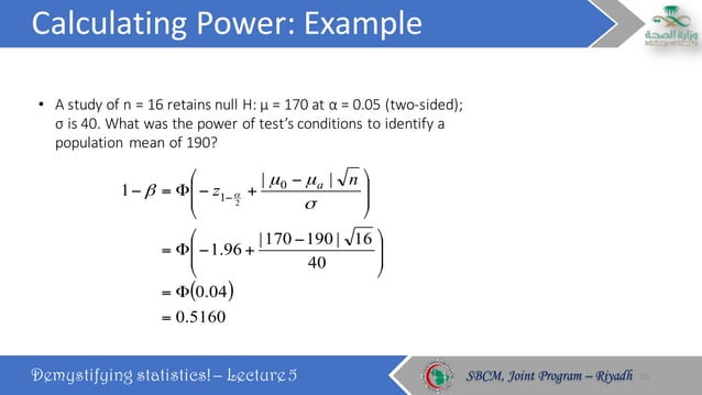 P value, Power, Type 1 and 2 errors | PDF