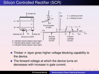 Lecture-5 : Semiconductor Power Switching Devices-2 | PDF