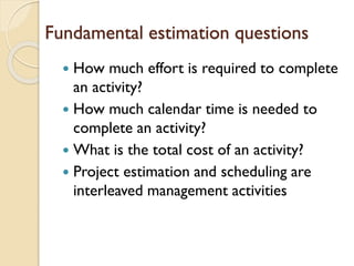 Lect-5: Work Breakdown Structure and Project Cost Estimation | PDF