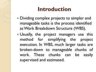 Lect-5: Work Breakdown Structure and Project Cost Estimation | PDF