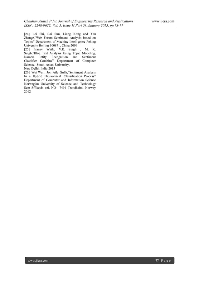 Sentiment Analysis Using Hybrid Approach: A Survey | PDF | Internet | Computing