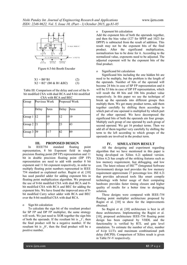 A Novel Efficient Vlsi Architecture For Ieee 754 Floating Point Multiplier Using Modified Csa