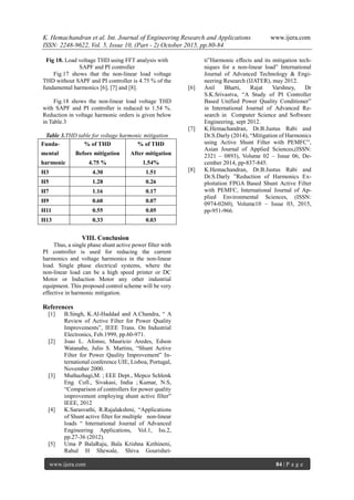 Harmonic Mitigation in a Single Phase Non-Linear Load Using SAPF with PI Controller | PDF