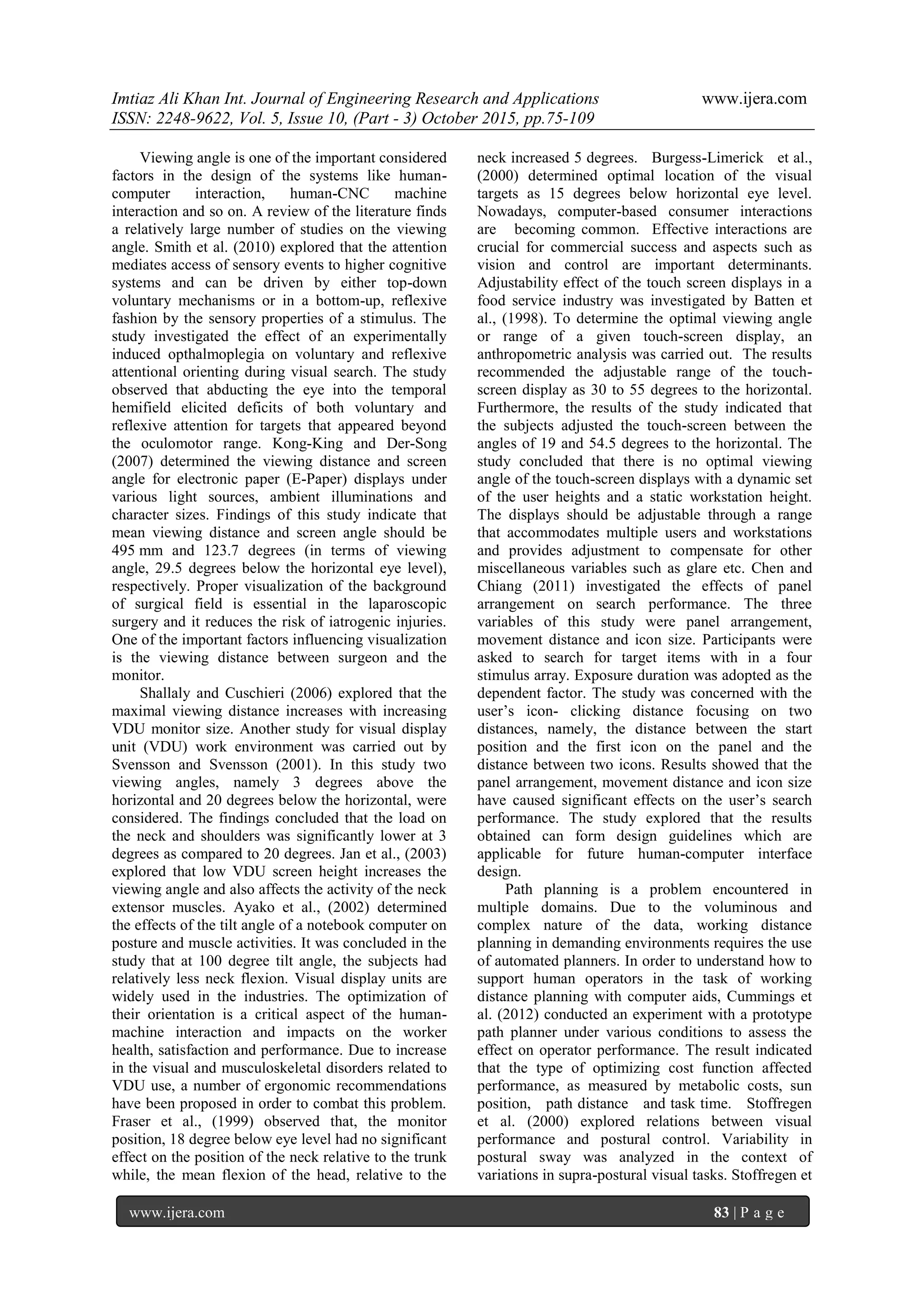 Multi-Response Research Methodology for Ergonomic Design of Human-CNC ...