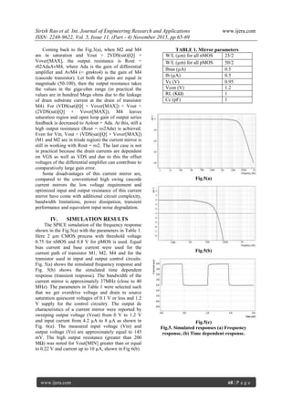 A Low Power Low Voltage High Performance CMOS Current Mirror | PDF