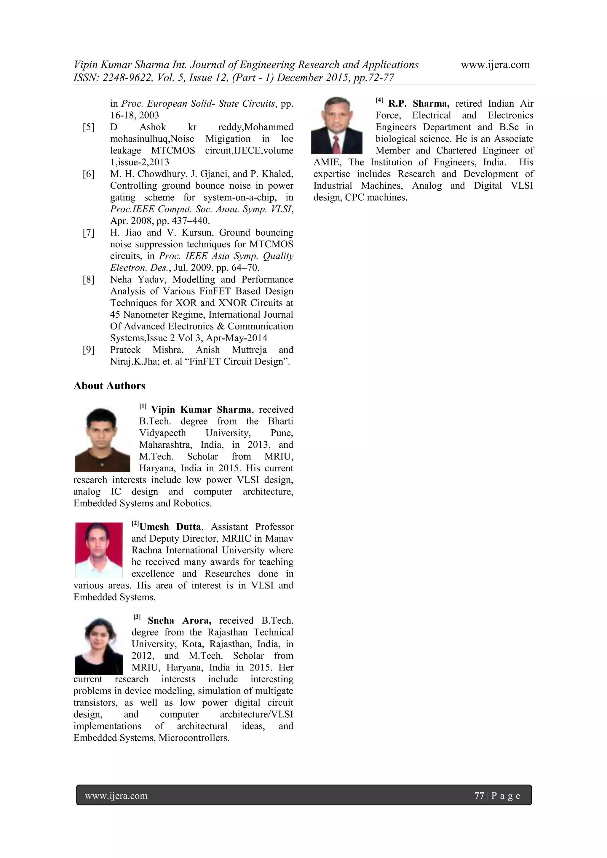 Ground Bounce Noise Reduction in Vlsi Circuits | PDF