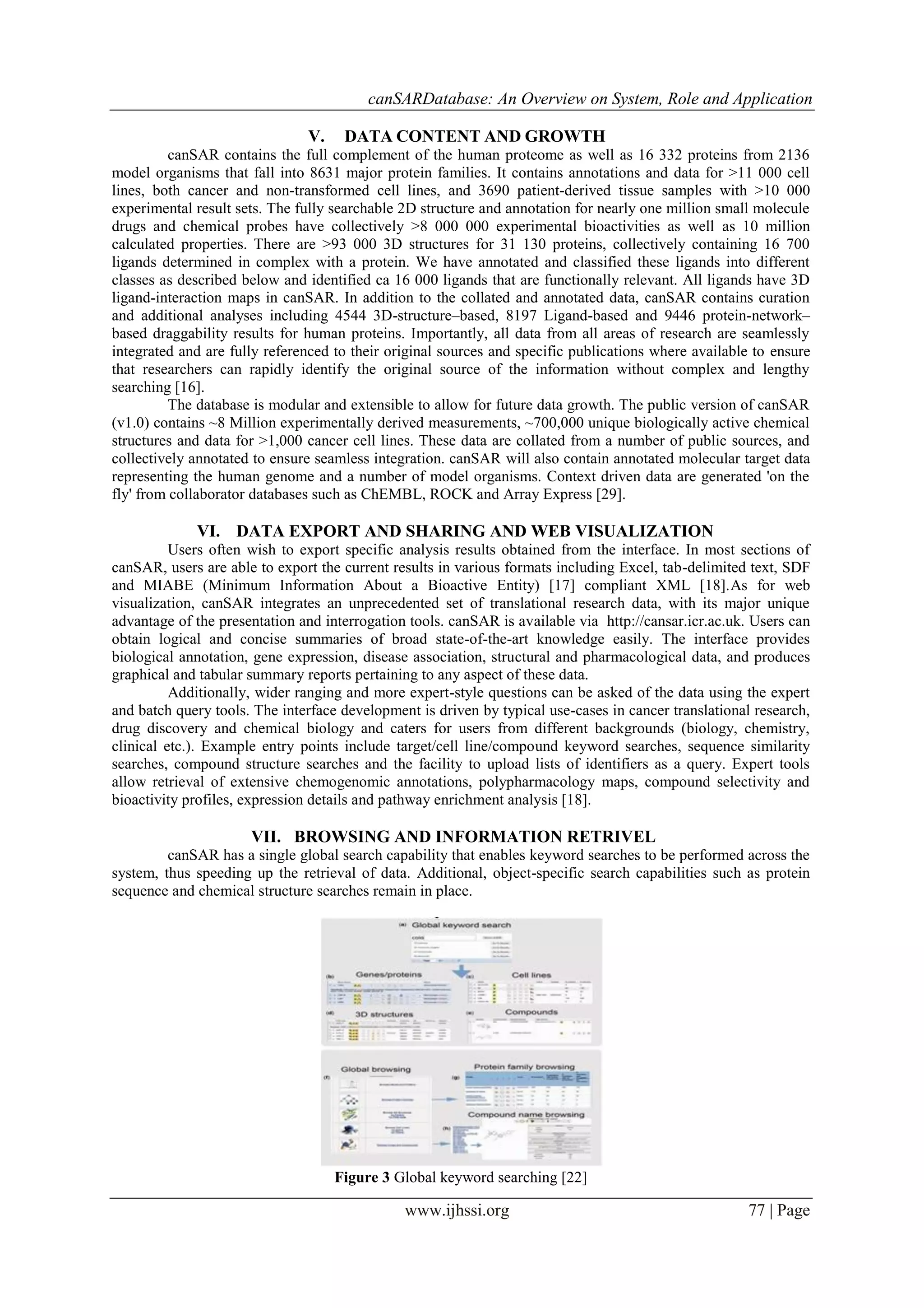 Can SAR Database: An Overview on System, Role and Application | PDF