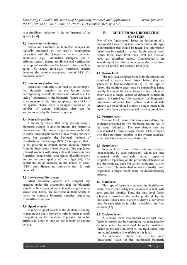 A Survey of Security of Multimodal Biometric Systems | PDF