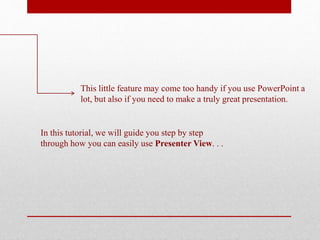 How to Master Your Presentations Using Presenter View in PowerPoint | PPT