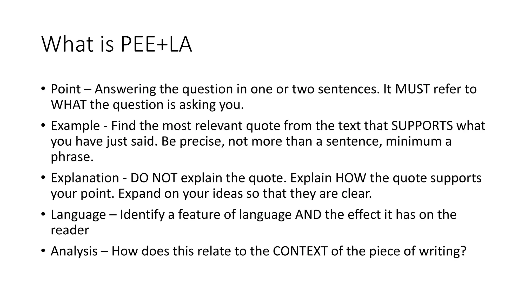 L5 Annotations and PEE practice PPT | PPTX