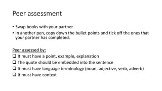 L5 Annotations and PEE practice PPT | PPTX