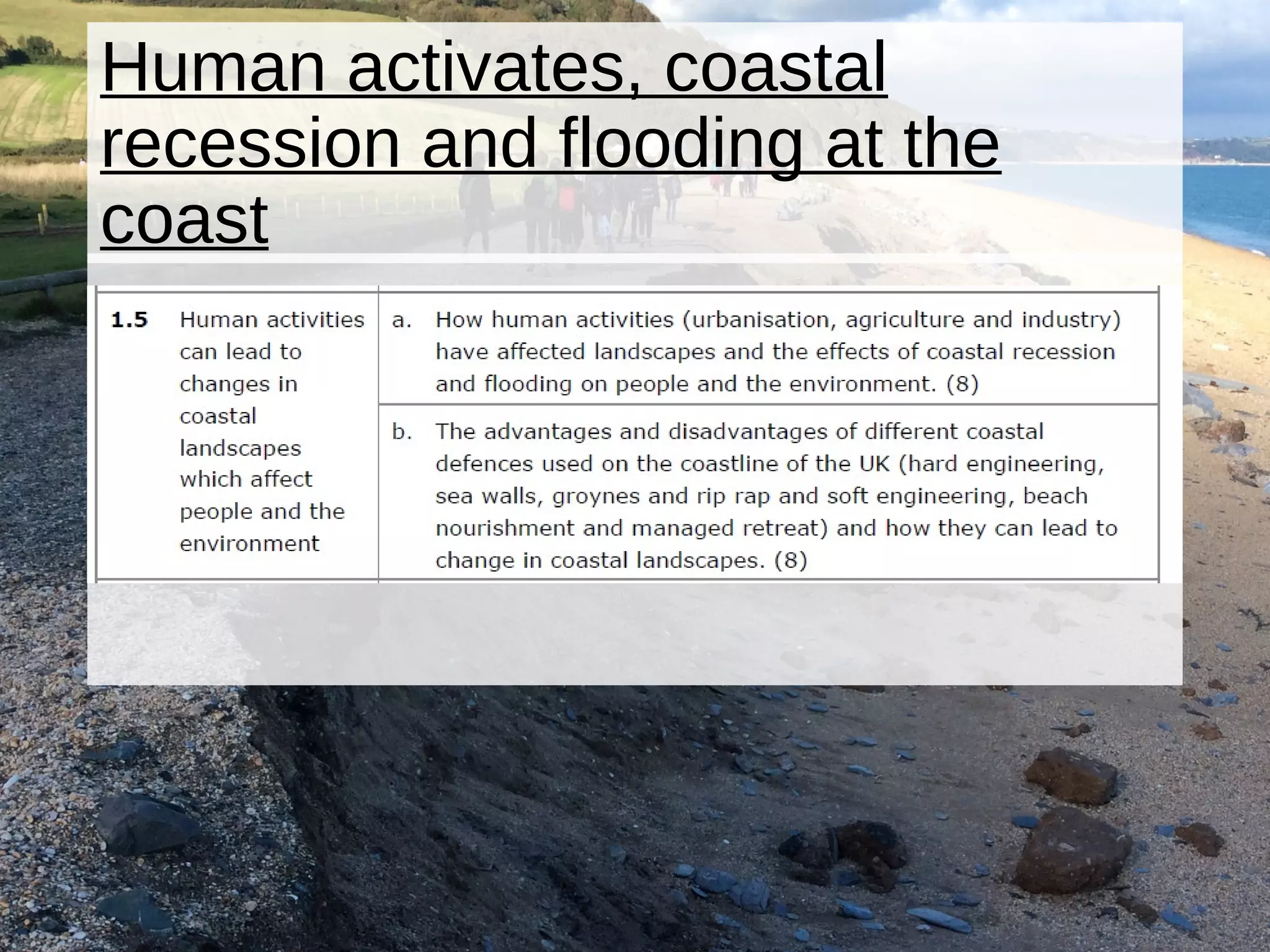 L5 ap weather climate human activities on the coast | PPT