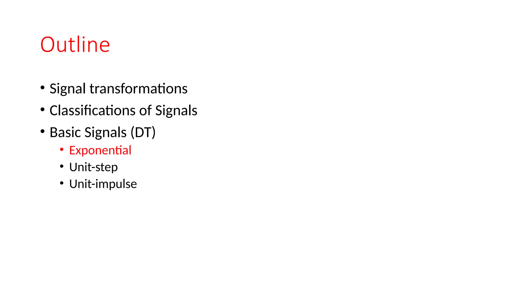 Basic Signals Indian Institute of Technology Delhi | PPSX