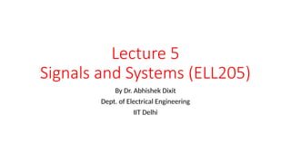 Basic Signals Indian Institute of Technology Delhi | PPSX
