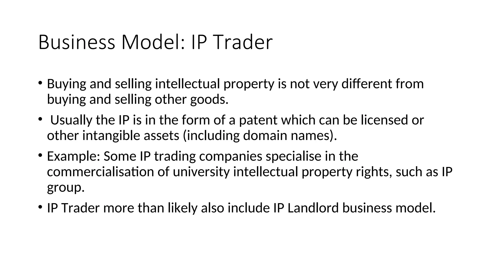 Lecture slide on different types of Business model.ppt