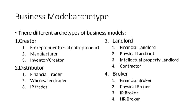 Lecture slide on different types of Business model.ppt