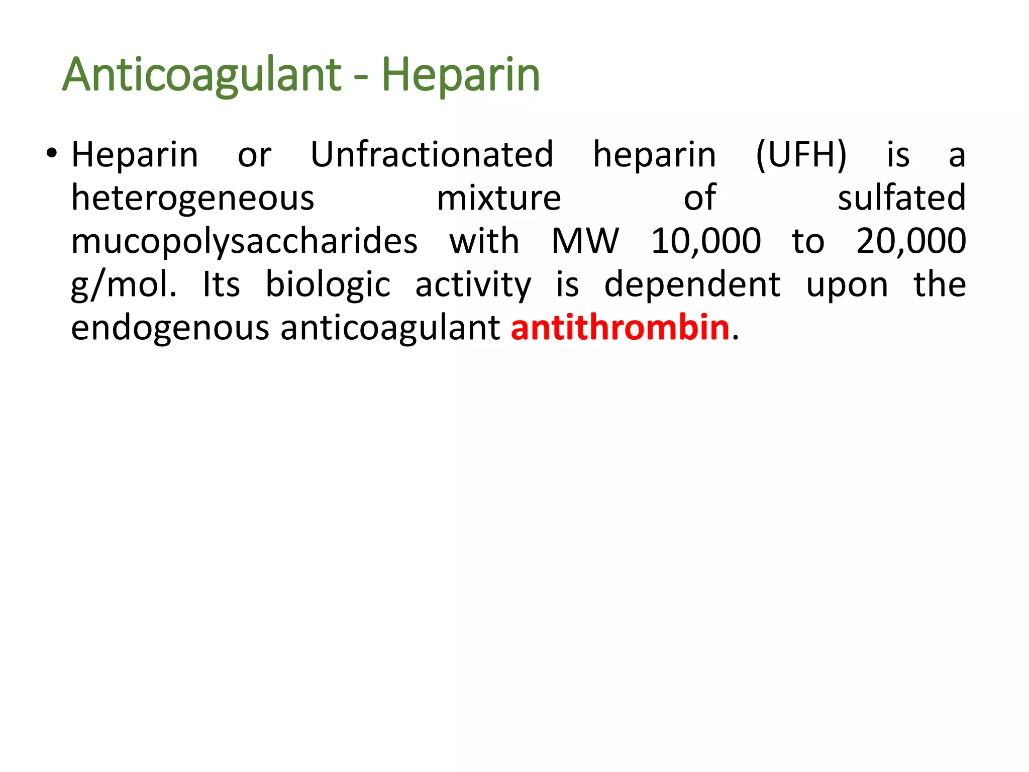 Drugs used in haematological disorders | PPTX
