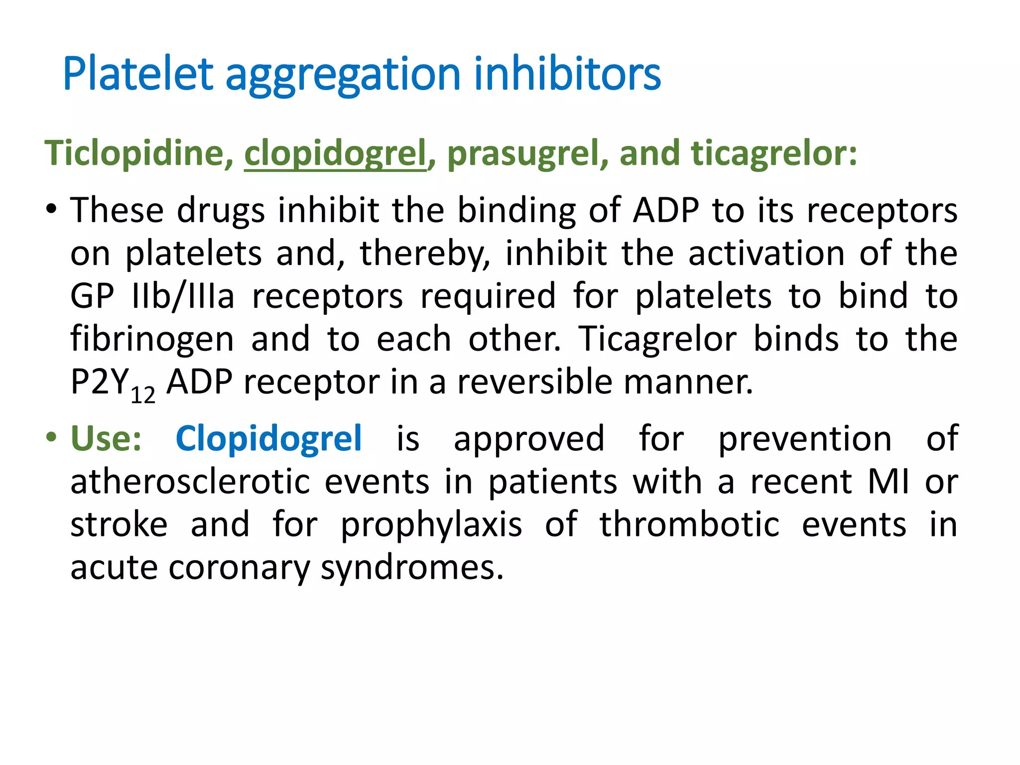 Drugs used in haematological disorders | PPTX