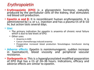 Drugs used in haematological disorders | PPTX