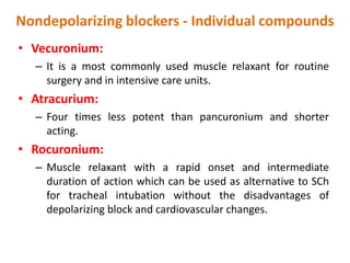 Drug used in Mechanical Ventilation | PPTX