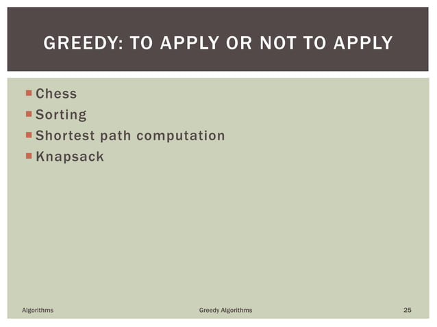 Greedy Algorithms Pptx Programming Languages Computing