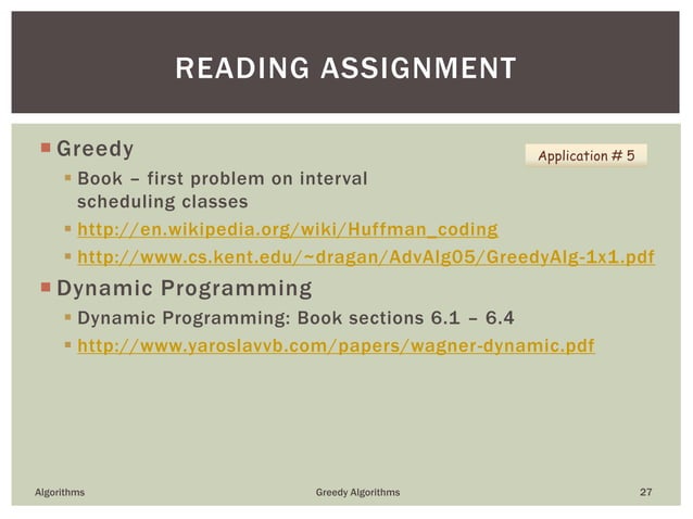 Greedy Algorithms | PPTX | Programming Languages | Computing