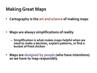 Maps and the Geospatial Revolution: Lesson 5, Lecture 1 | PDF
