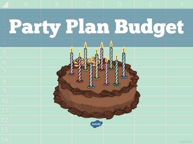 L5 lesson presentation party plan budget | PPT