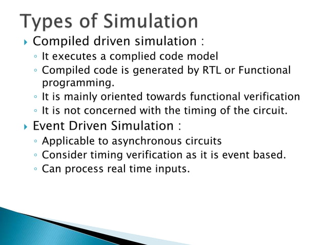 Vlsi Testing Logic Simulation Part 1pptx