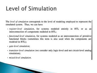 VLSI Testing : Logic Simulation Part 1.pptx | Programming Languages ...