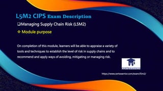Managing Supply Chain Risk (L5M2) By Certs Warrior.pptx