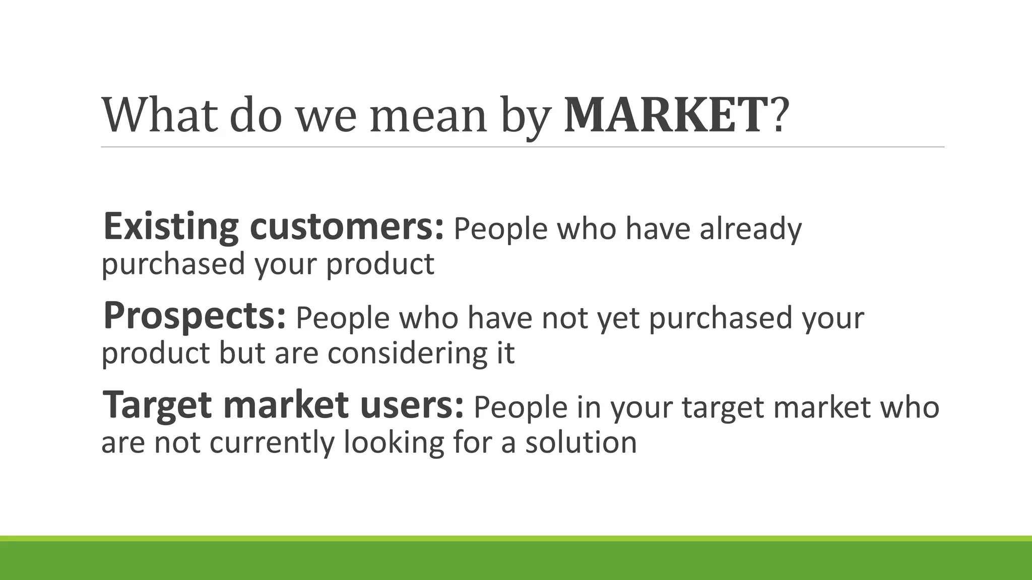 Development of A Business Plan - Identifying a Market Problem | PPTX