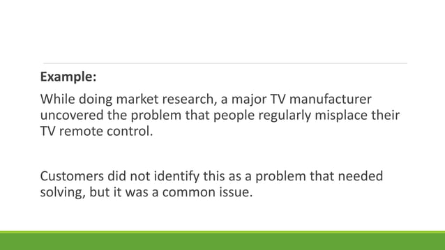 Development of A Business Plan - Identifying a Market Problem | PPTX