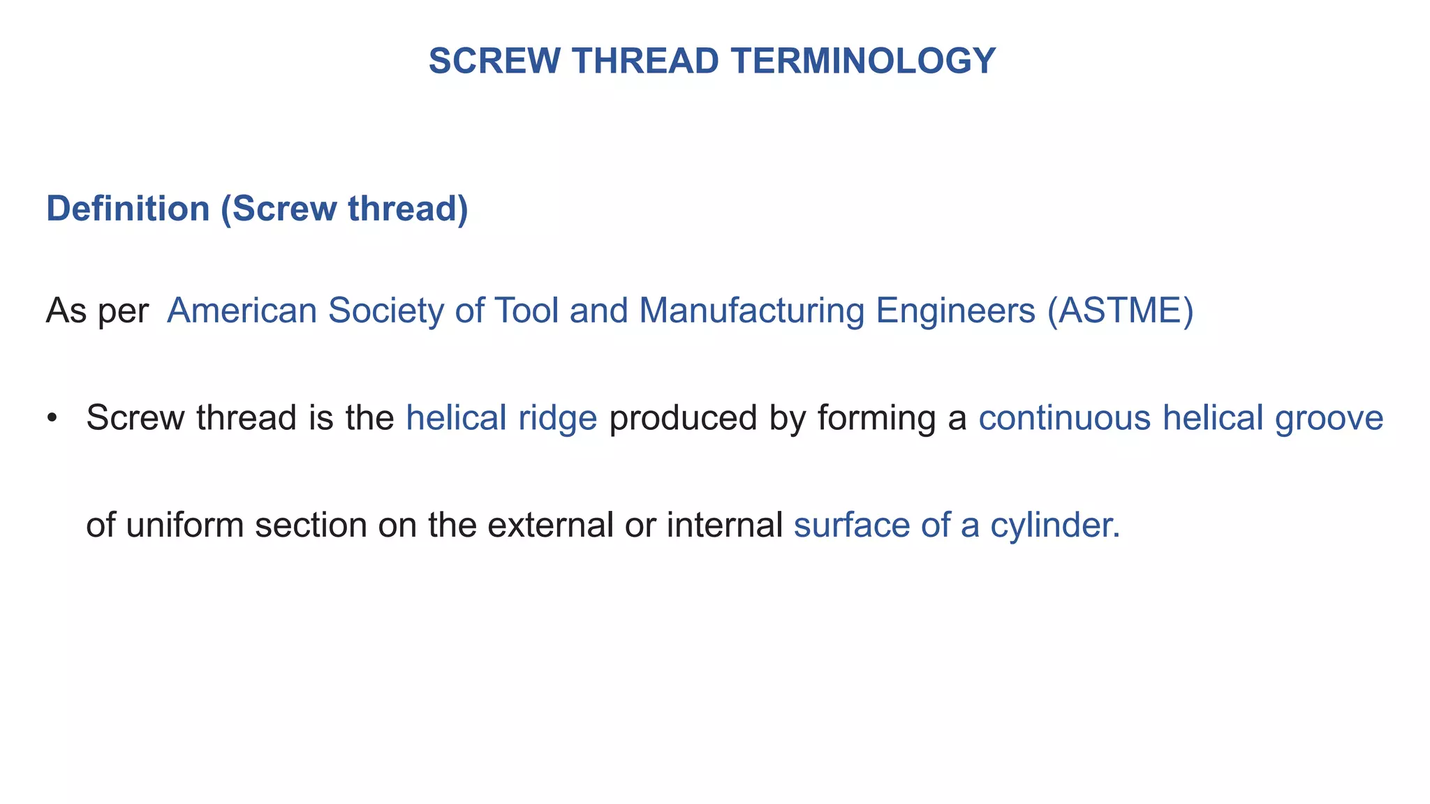L5 measurement of screw thread | PPTX